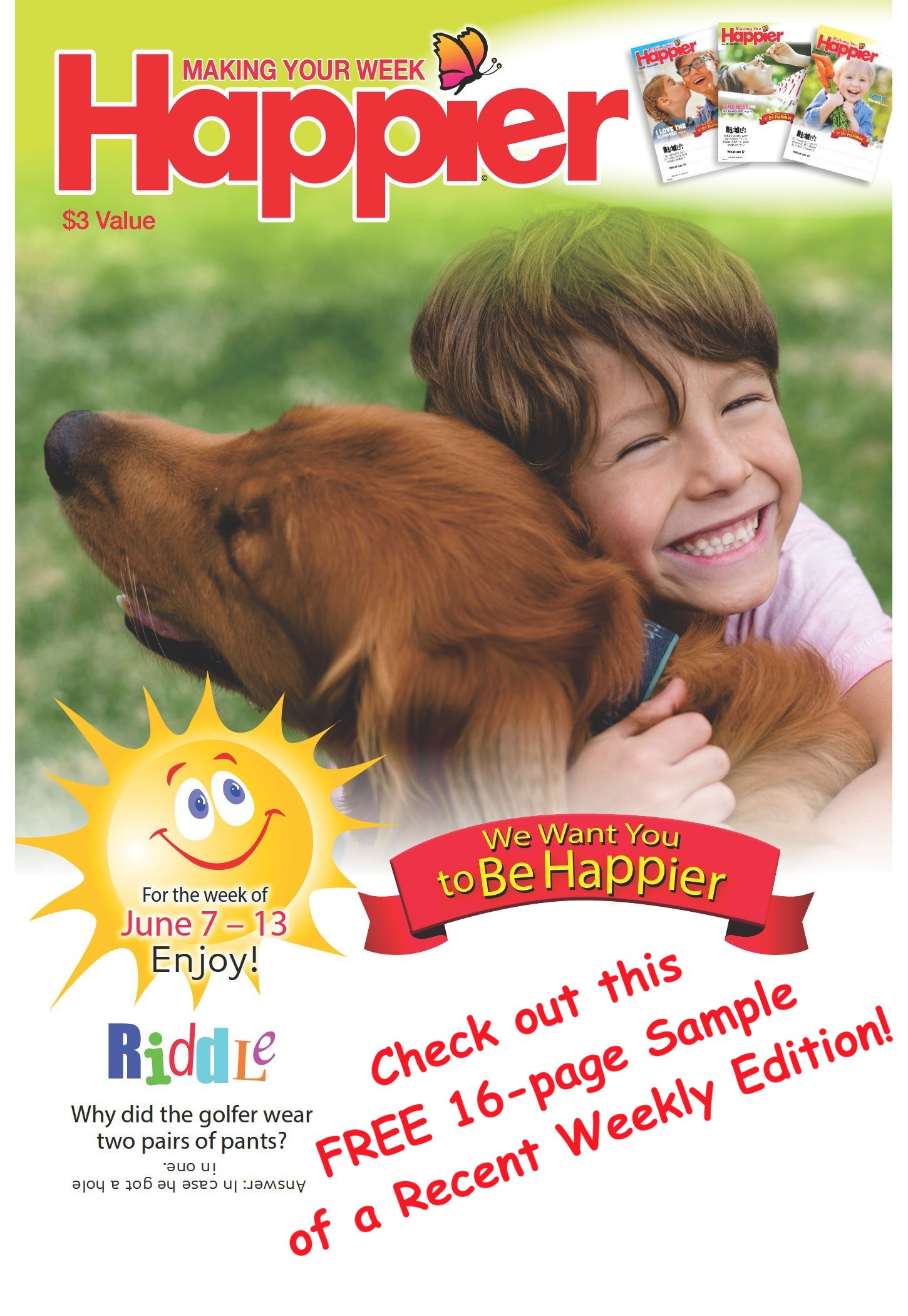 Example Issue - Making Your Week Happier